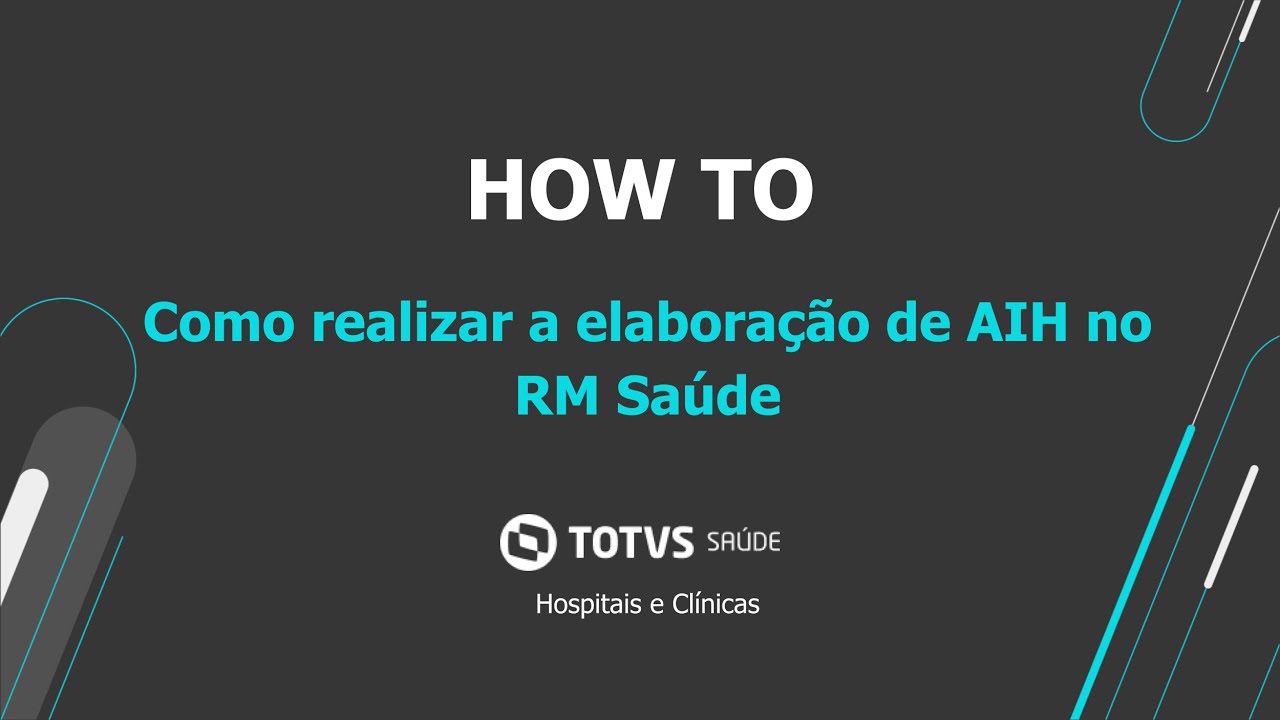 How To | Como realizar a elaboração de AIH #RMFATURAMENTO - YouTube
