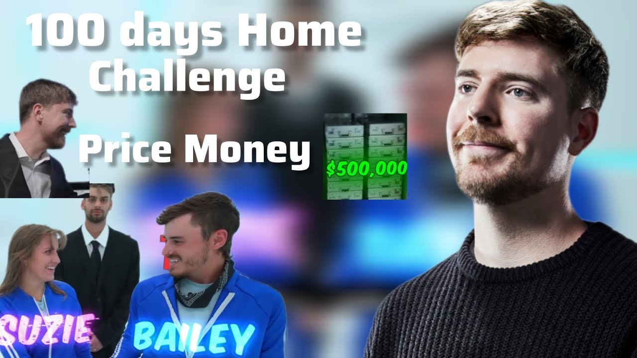 100 Days Home Chelleng 😱 chelleng complete give 500,000$ 🤑 #mrbeast # ...