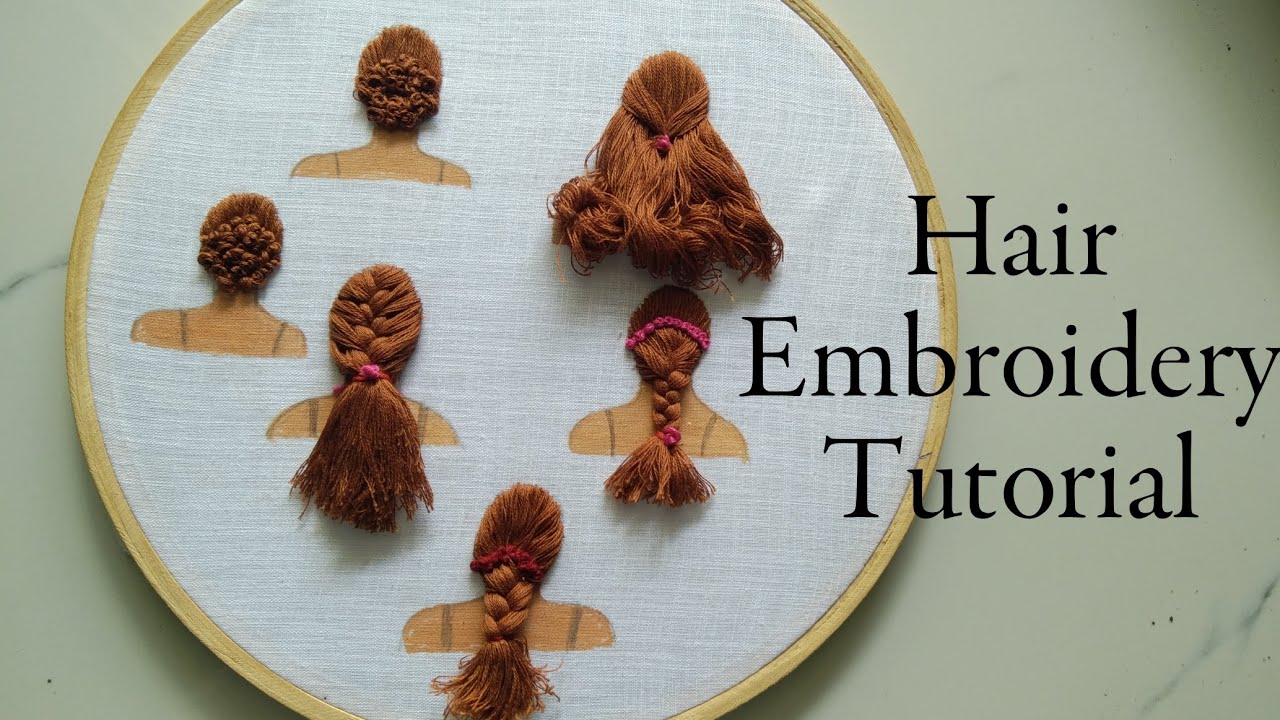 Hair Embroidery For Beginners #art Embroidery designs @sushi19962 # ...
