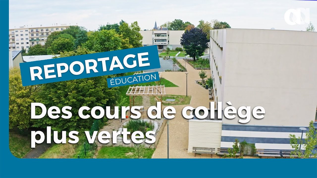 Des cours de collège plus vertes - YouTube
