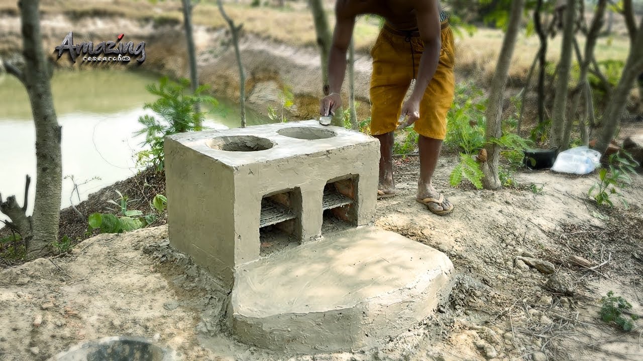 How To Build Beautiful Stove Easy at Home - YouTube