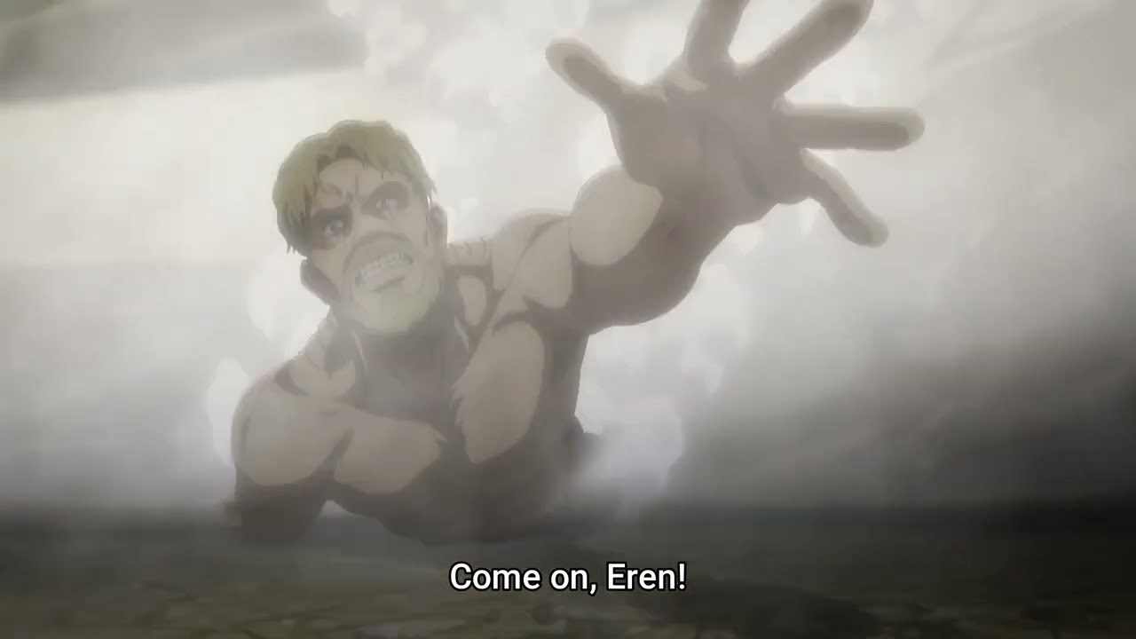Eren head blown off full scene - YouTube
