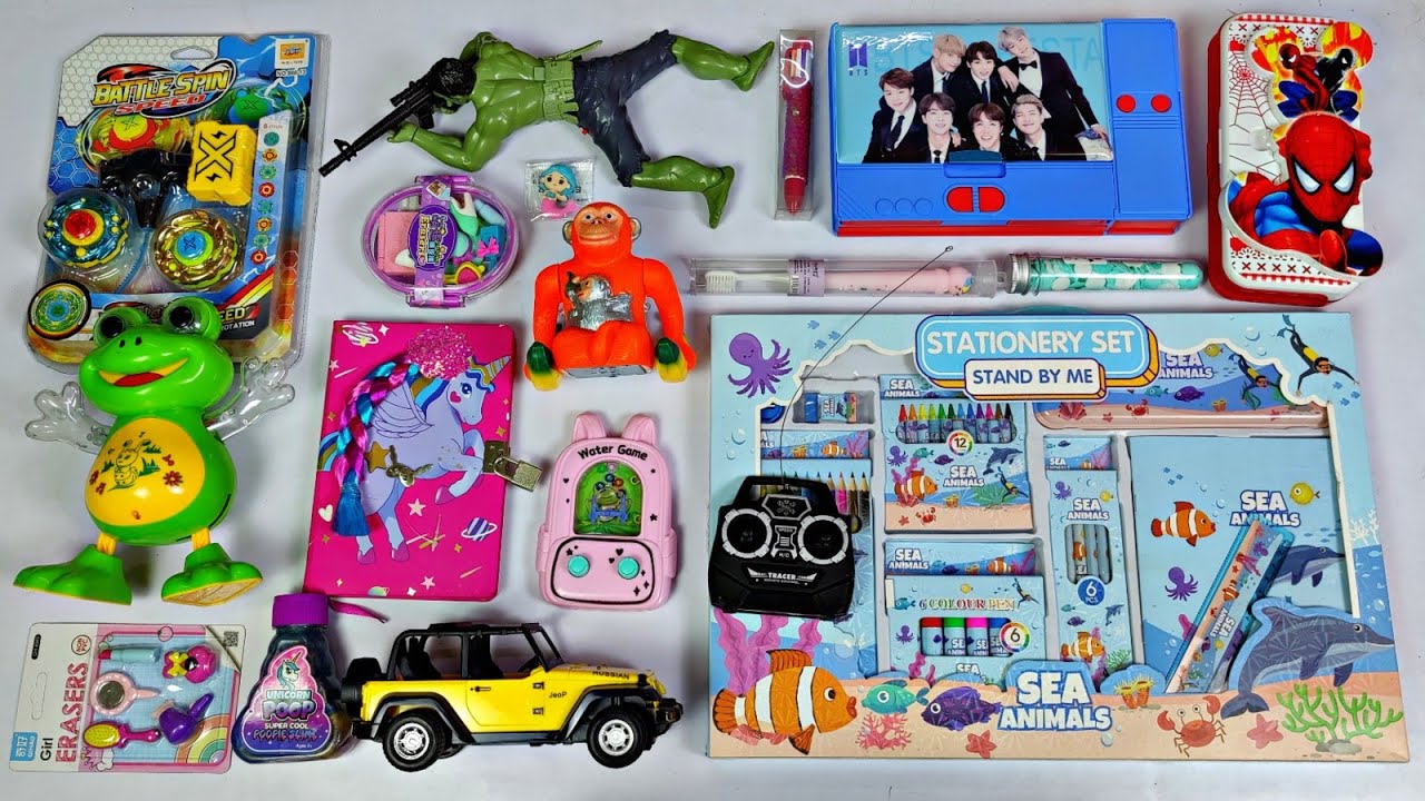 Ultimate Collection of Toys😱BTS Geometry Box, Beyblade Set, Rc Car ...