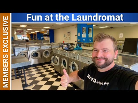 MEMBERS ONLY : Fun at the laundromat - YouTube