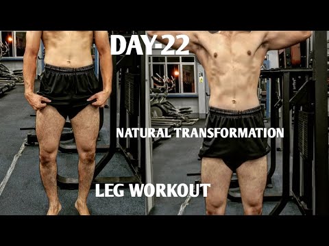 leg workout#natural transformation - YouTube