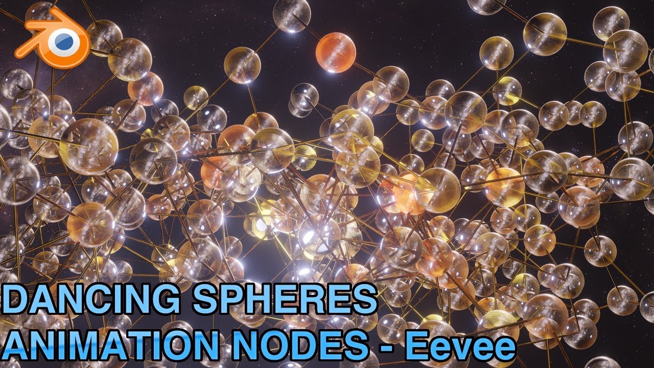DANCING SPHERES - ANIMATION NODES - 4K - Eevee - YouTube