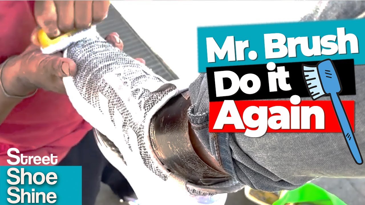 ToothBrush MASTER Shoe Shine Adidas Sneakers Cleaning #asmr - YouTube