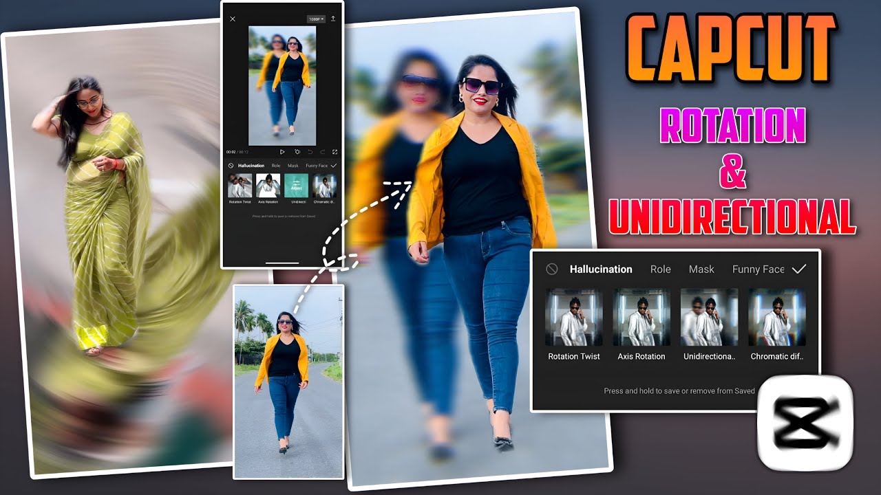 Capcut New Trending Effect || Rotation Twist & Unidirectional Effect ...