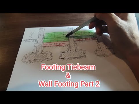 Footing Tiebeam & Wall Footing Part 2 / Laernings DAILY - YouTube