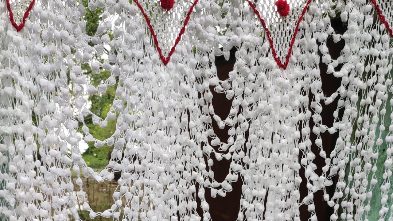 gate ka parda|toran design|woolen design|chrochet design|gate hanging ...