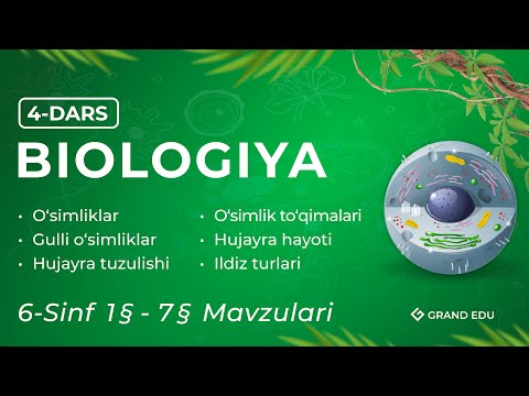6-sinf Biologiya 1§-7§ mavzular | 4-dars