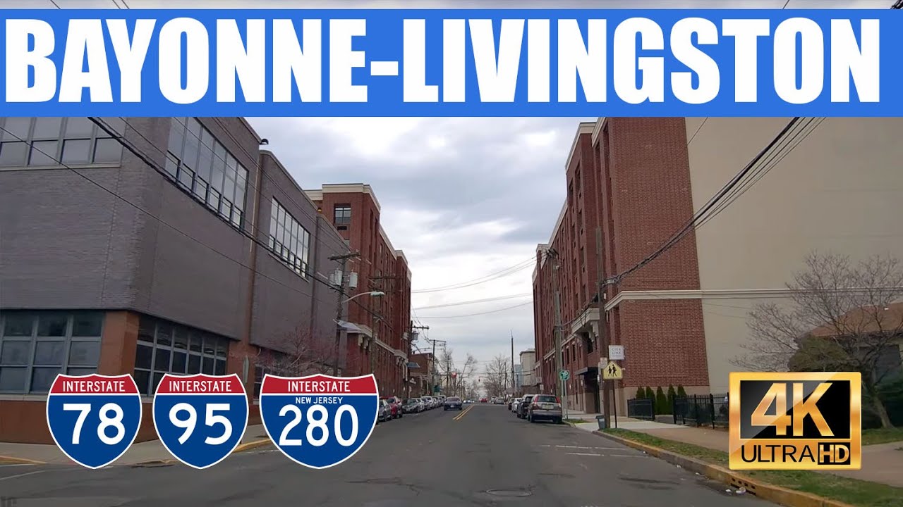 Bayonne to Livingston drive via I-78, I-95, and I-280 (4K) - YouTube