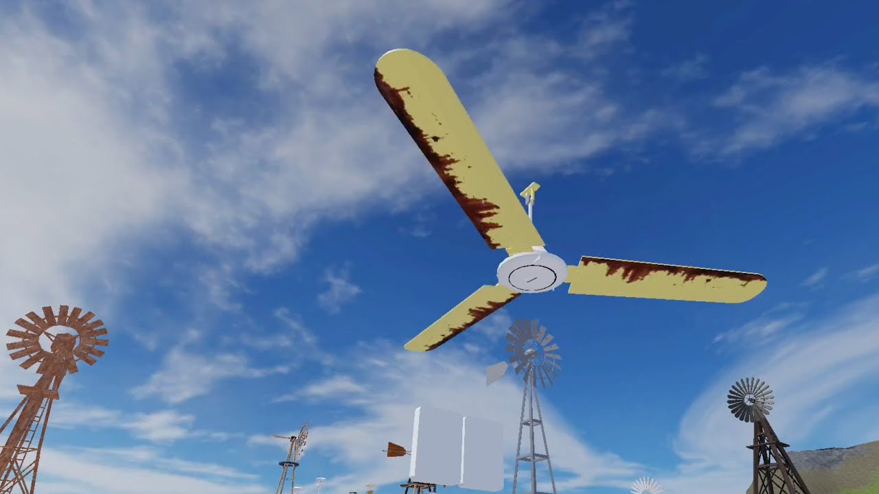 Roblox Ceiling Fan World In Windmill City - YouTube