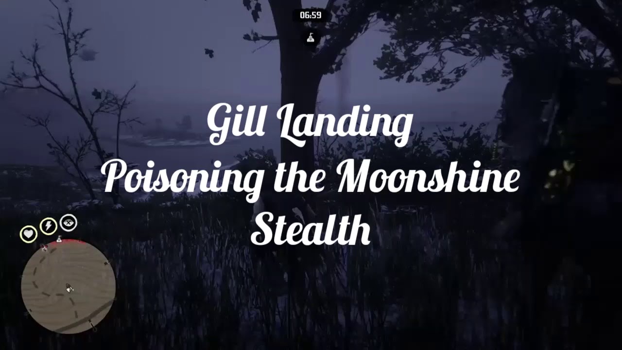 Red dead redemption 2. Gill Landing Poisoning the moonshine Stealth ...