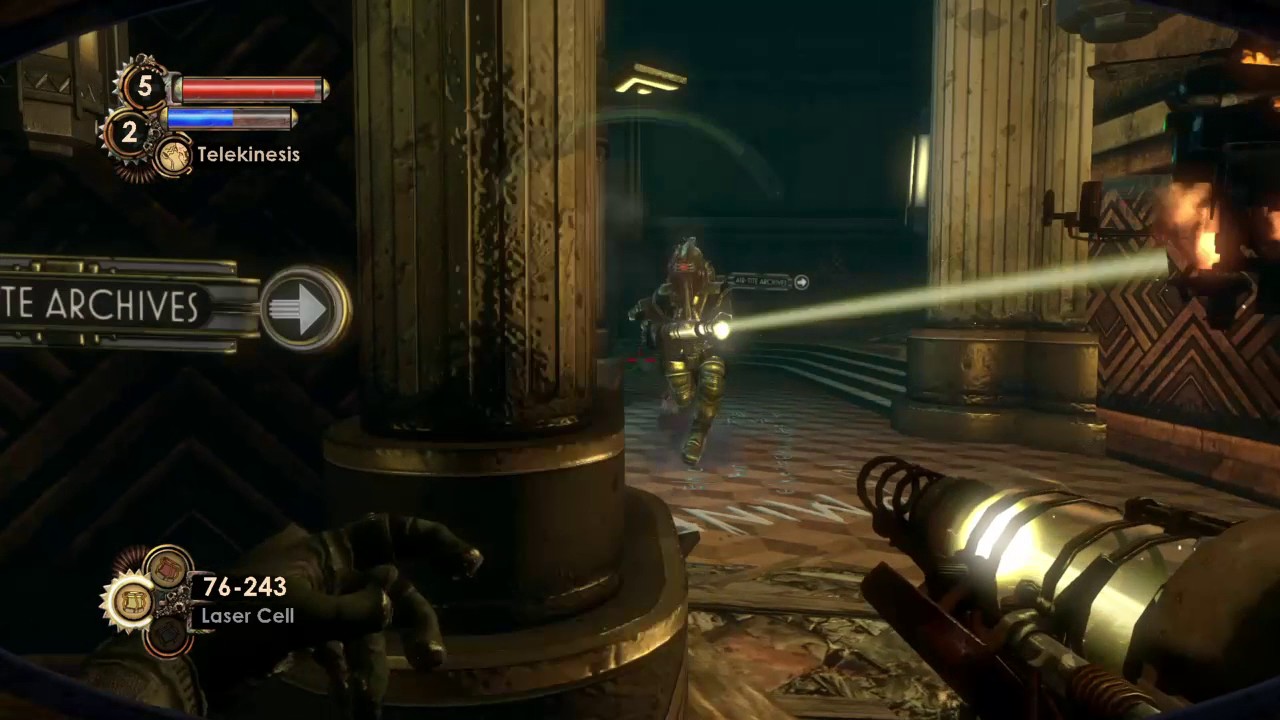 BioShock Minerva's Den 1st Lancer - YouTube