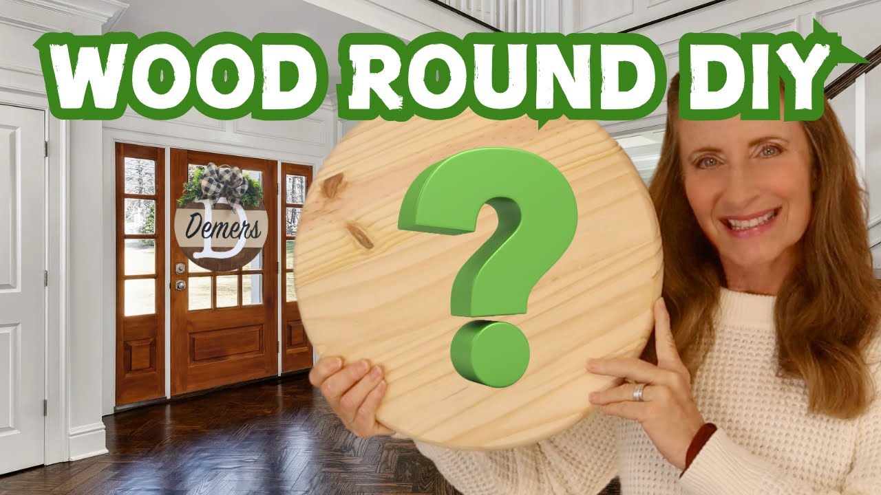 DIY Wood Round Craft SIMPLE to STUNNING! Also, makes the perfect gift ...