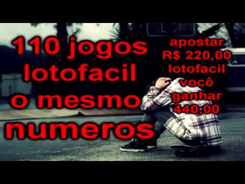 jogar na lotofacil 110 vezes o mesmo Numero repetir exclusive para os loucos acertar 11 acertos