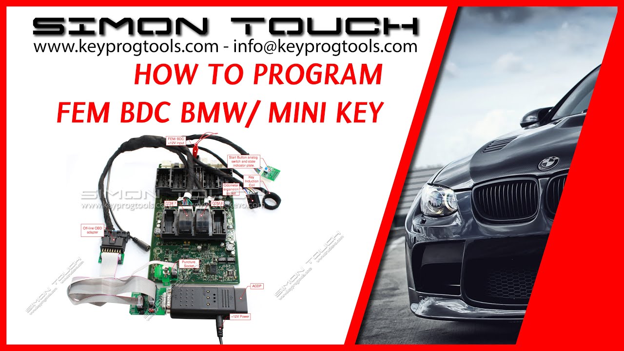 HOW TO PROGRAM FEM BDC BMW/ MINI KEY - YouTube