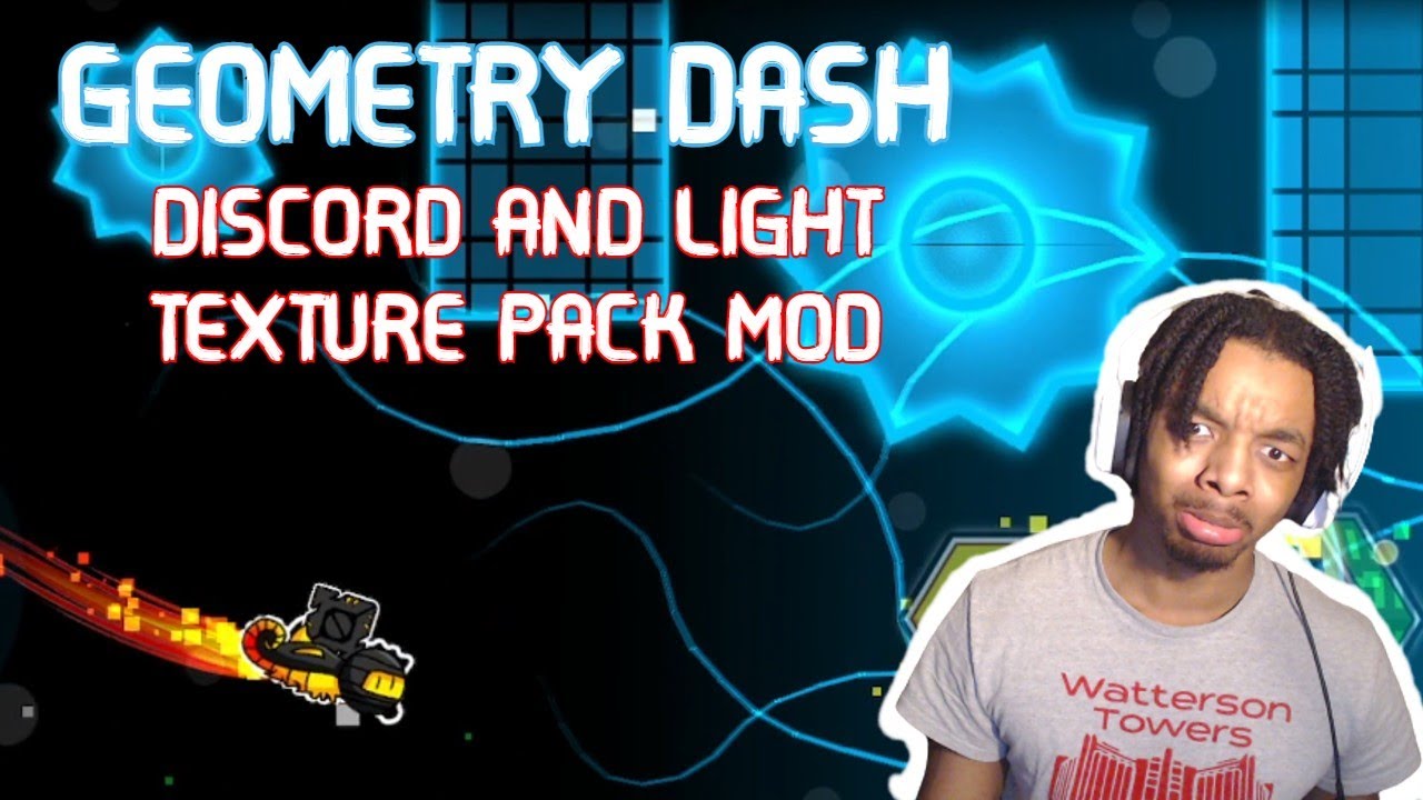 GEOMETRY DASH DISCORD AND LIGHT TEXTURE PACK MOD - YouTube