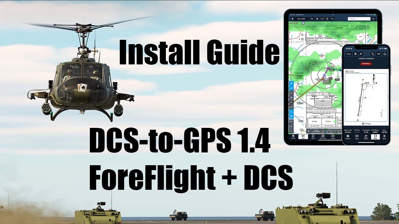 Connect ForeFlight to Digital Combat Simulator [Tutorial DCS-to-GPS 1.4 ...
