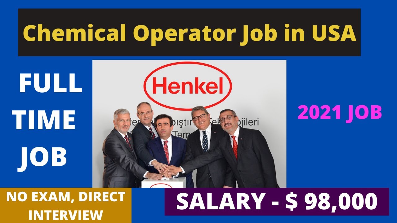 Chemical Operator Job-Henkel Now Hiring | best jobs opportunities in ...