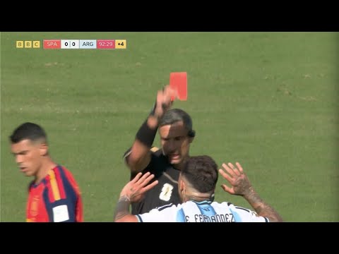 Enzo Fernández Red Card vs Spain 🇦🇷🟥 | Argentina vs Spain Final 2026 World Cup Highlights