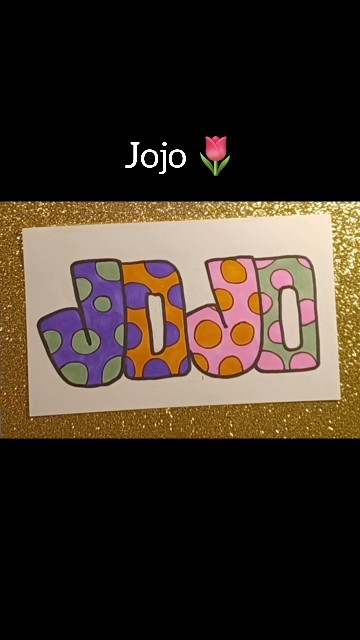 For Jojo #nameart #lettering #satisfying #sharpie - YouTube