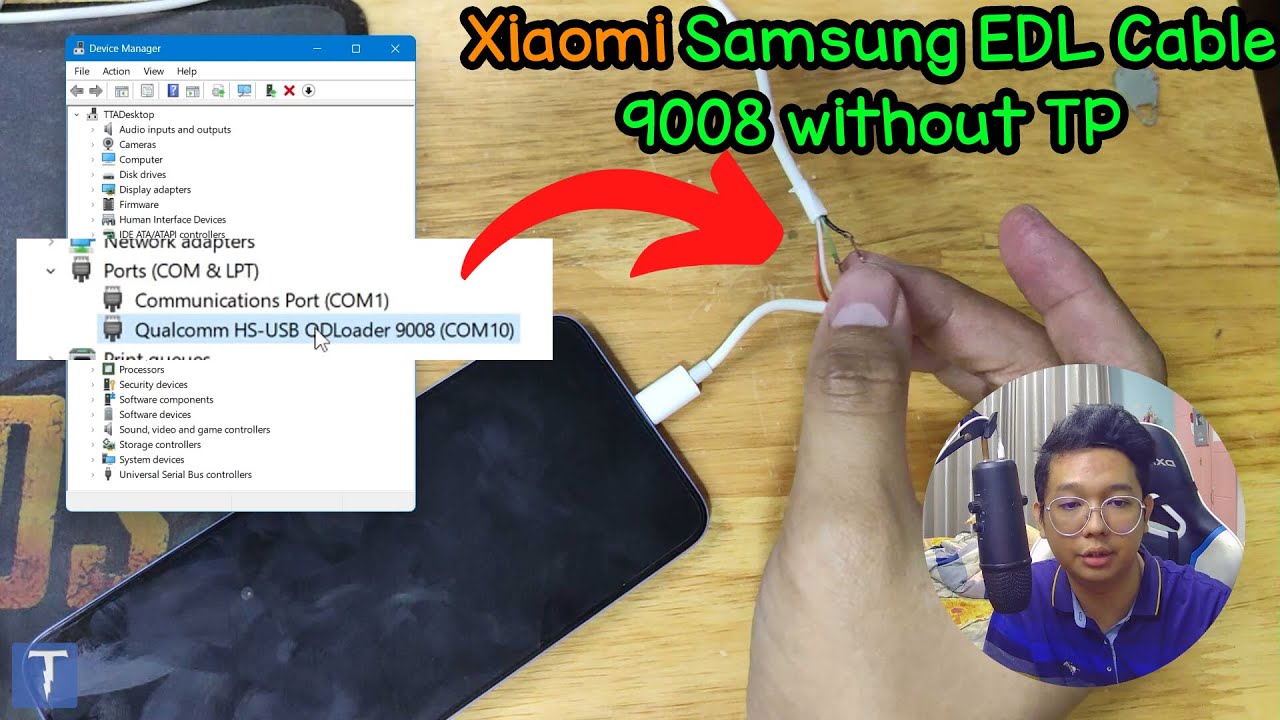 Xiaomi and Samsung EDL 9008 Cable test by me OK? - YouTube