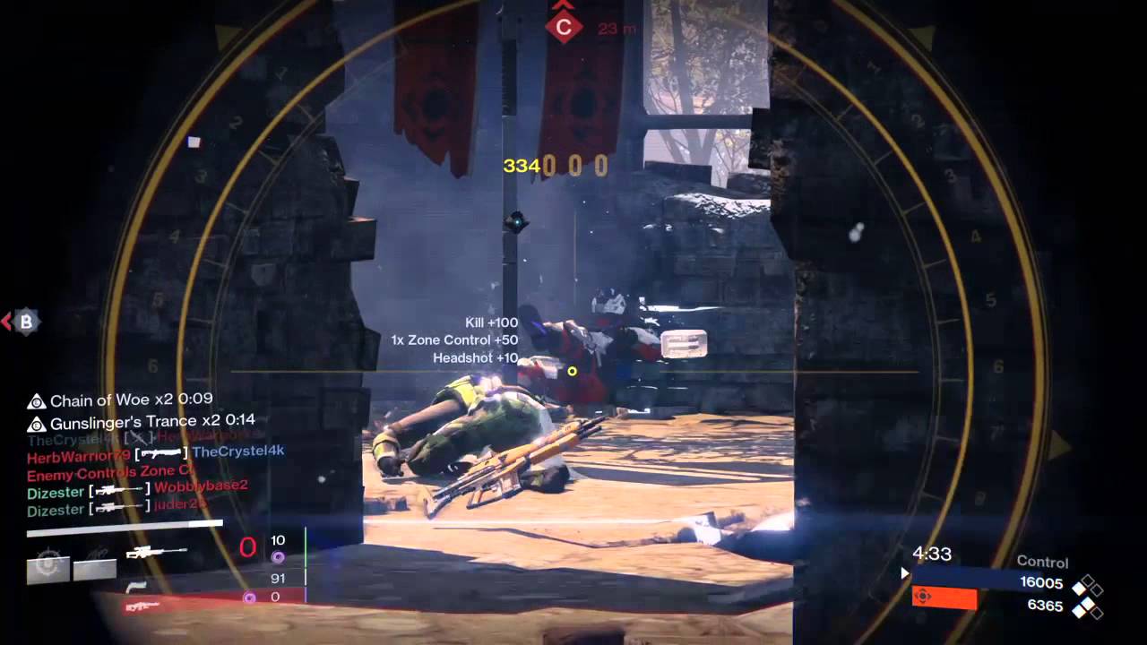 Destiny PVP Prudence II - One Shot Double Kill - YouTube