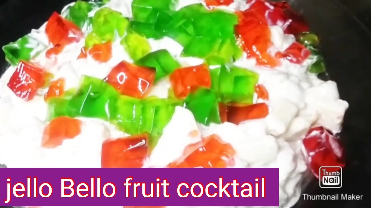 Ramzan especial chat|| jello Bello fruit cocktail instant jello Bello ...