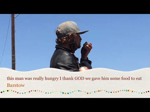 feeding the homeless people in barstow