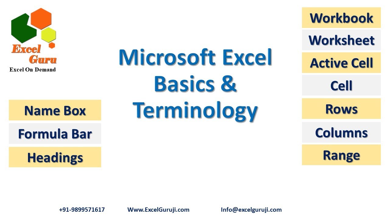 MIS Reporting Full Course -Basic Terminology In Excel-03 - YouTube