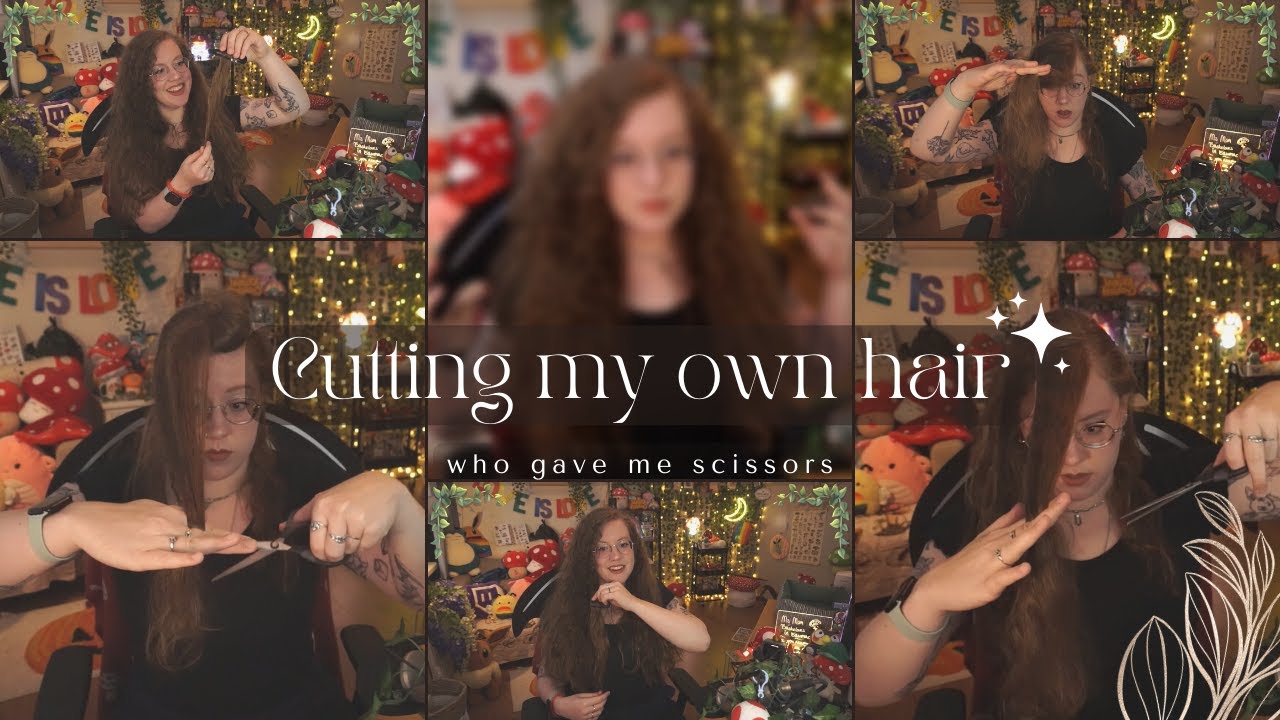 ADHD + being broke + being sick of long hair + household scissors ...