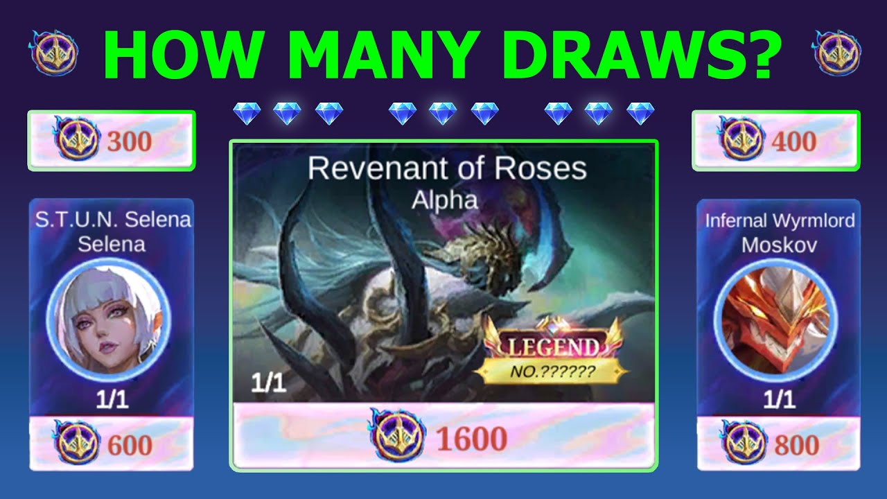 Draws Needed for Exclusive Skins! - Revenant of Roses Event | Get Alpha ...