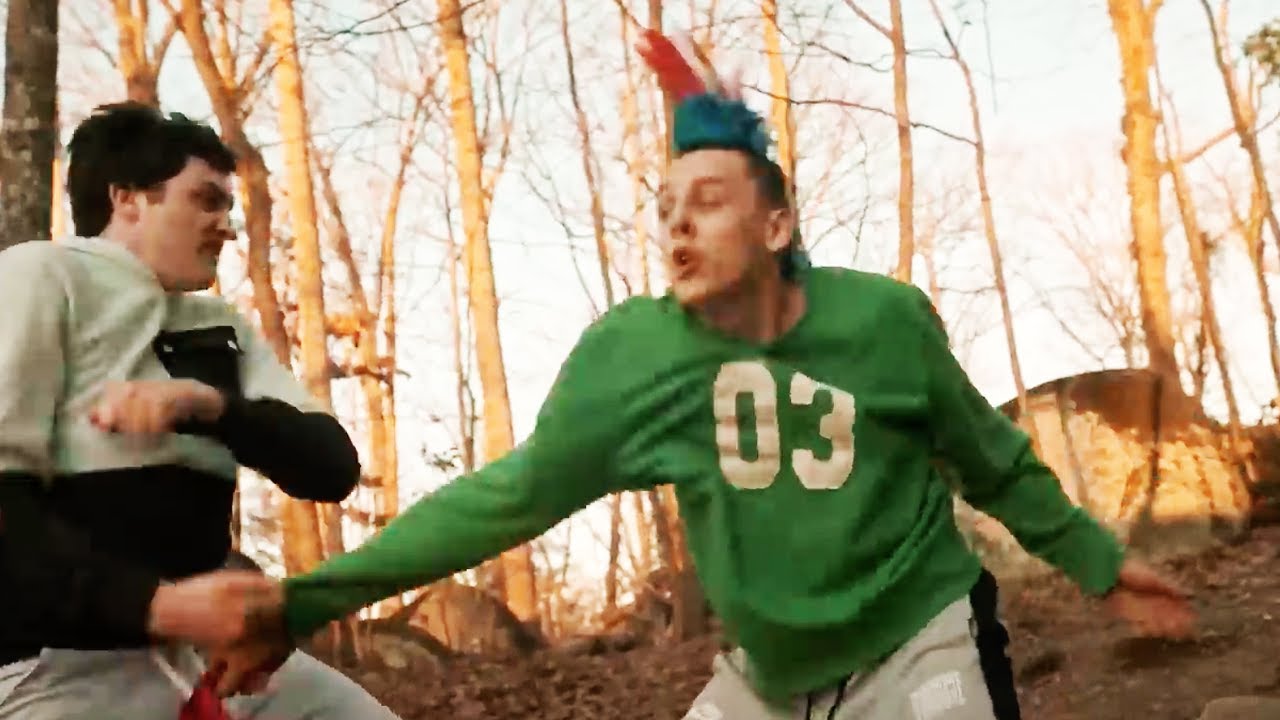 Cobra Kai Season 6 Part 1 - Hawk vs Demetri Fight for Flag - YouTube