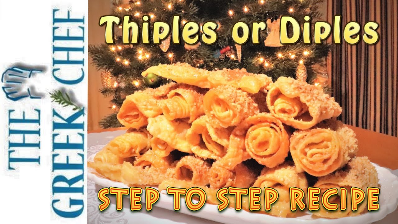 Traditional Greek Thiples or Diples, easy to follow recipe - YouTube