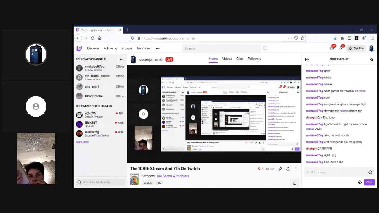 The 109th Stream And 7th On Twitch - YouTube