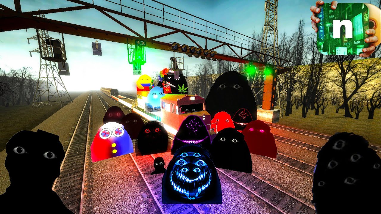 Angry MUNCI Family TOOK OVER MOVING TRAIN! Nico's Nextbots | Garry's ...