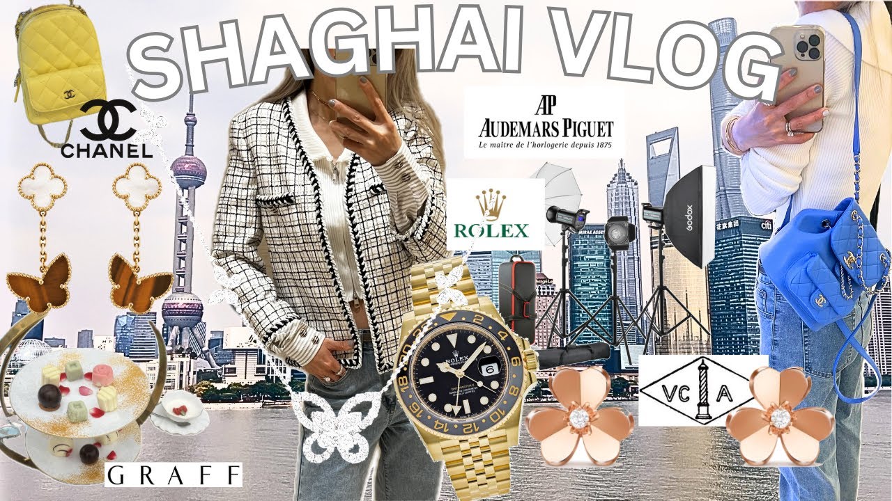 SHANGHAI VLOG | Chanel, VCA, Graff shopping vlog w price | The bund ...