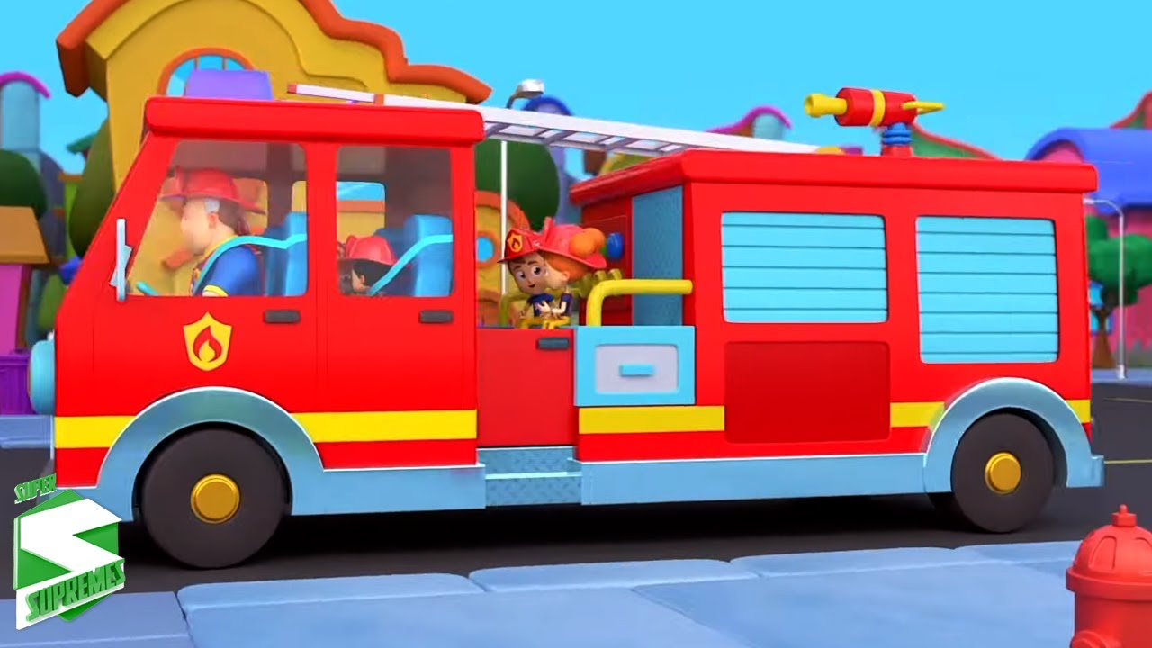 Canzone camion dei pompieri | Cartoni animati per bambini ...