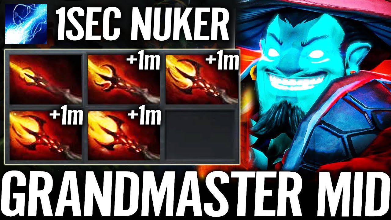 🔥 LIQUID Storm Spirit MID DAGON Fast Build — 1SEC NUKER MAX MAGIC ...