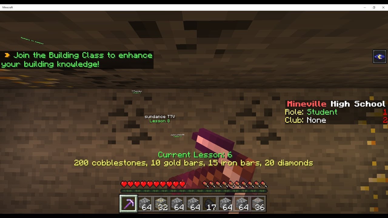 Minecraft: PC - Mineville City Server - High School Roleplay (1) - YouTube