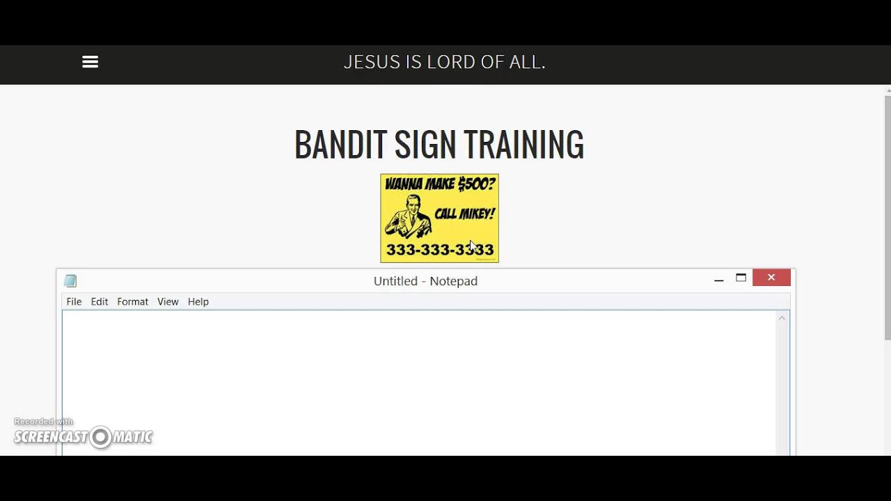 Bandit sign training intro - YouTube