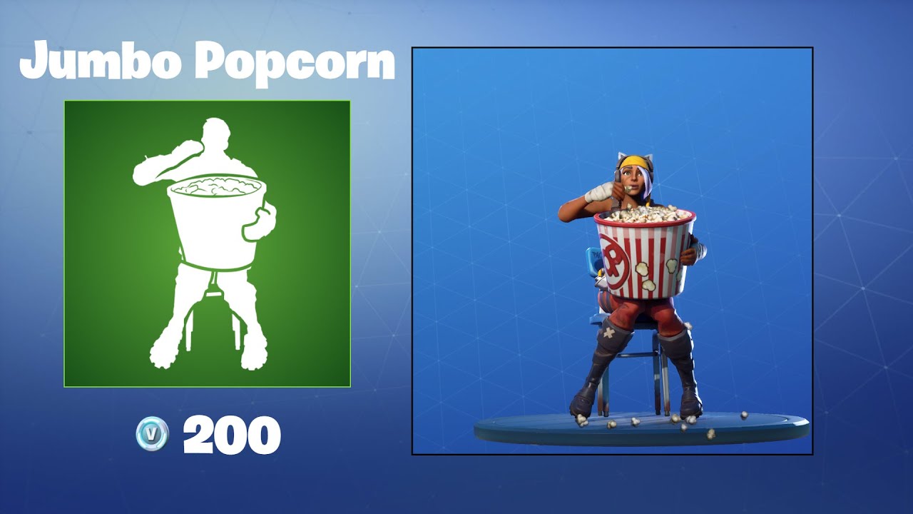Jumbo Popcorn | Fortnite Emote - YouTube
