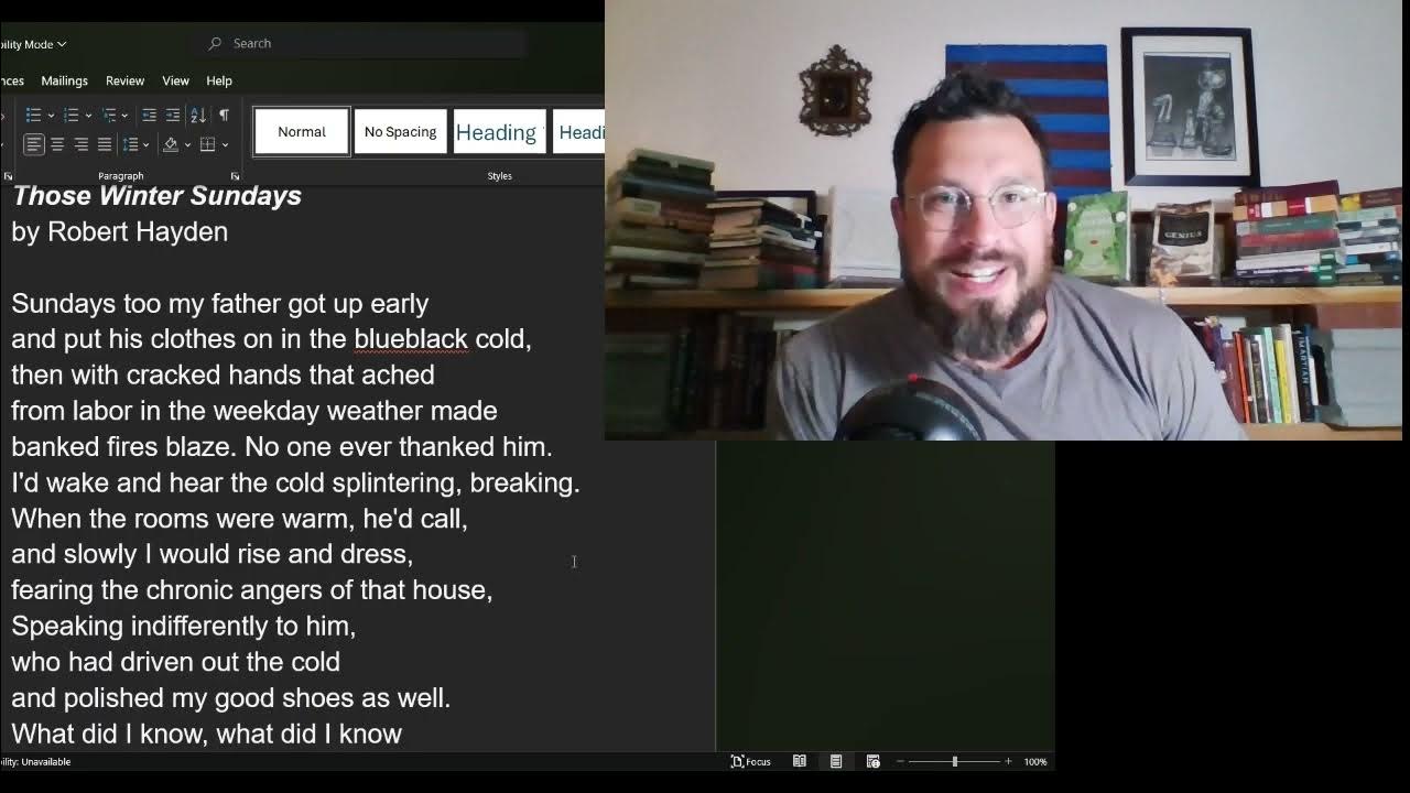 Those Winter Sundays by Robert Hayden Analysis, Summary, Meaning ...