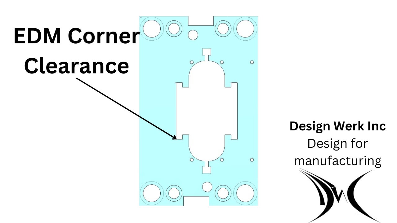 Designing EDM Corner Clearances #CAD #DFM #tooling #toolanddiemaker ...