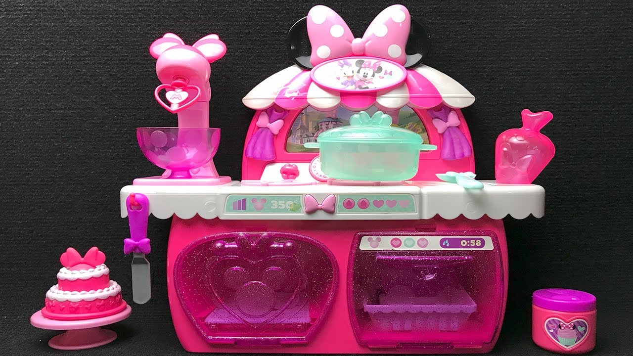 Disney Minnie Mouse Kitchen Playset Satisfying with Unboxing ...