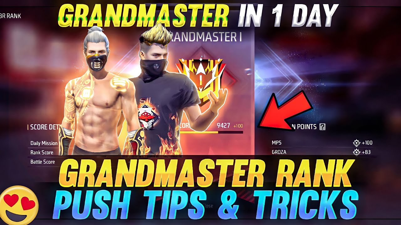 Grandmaster rank push tips | How to push rank in free fire | Duo rank ...
