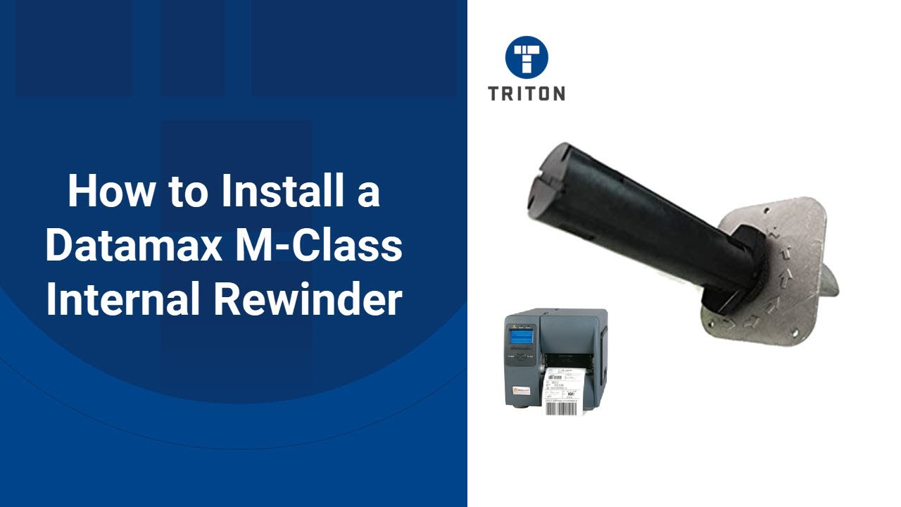 Datamax M Class Internal Rewinder Video - YouTube