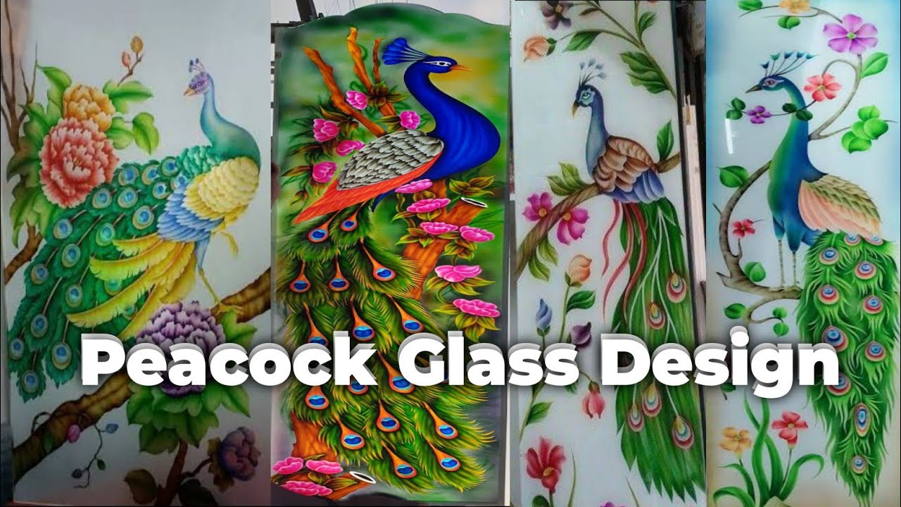 Glass Painting Designs Of Peacock Patterns